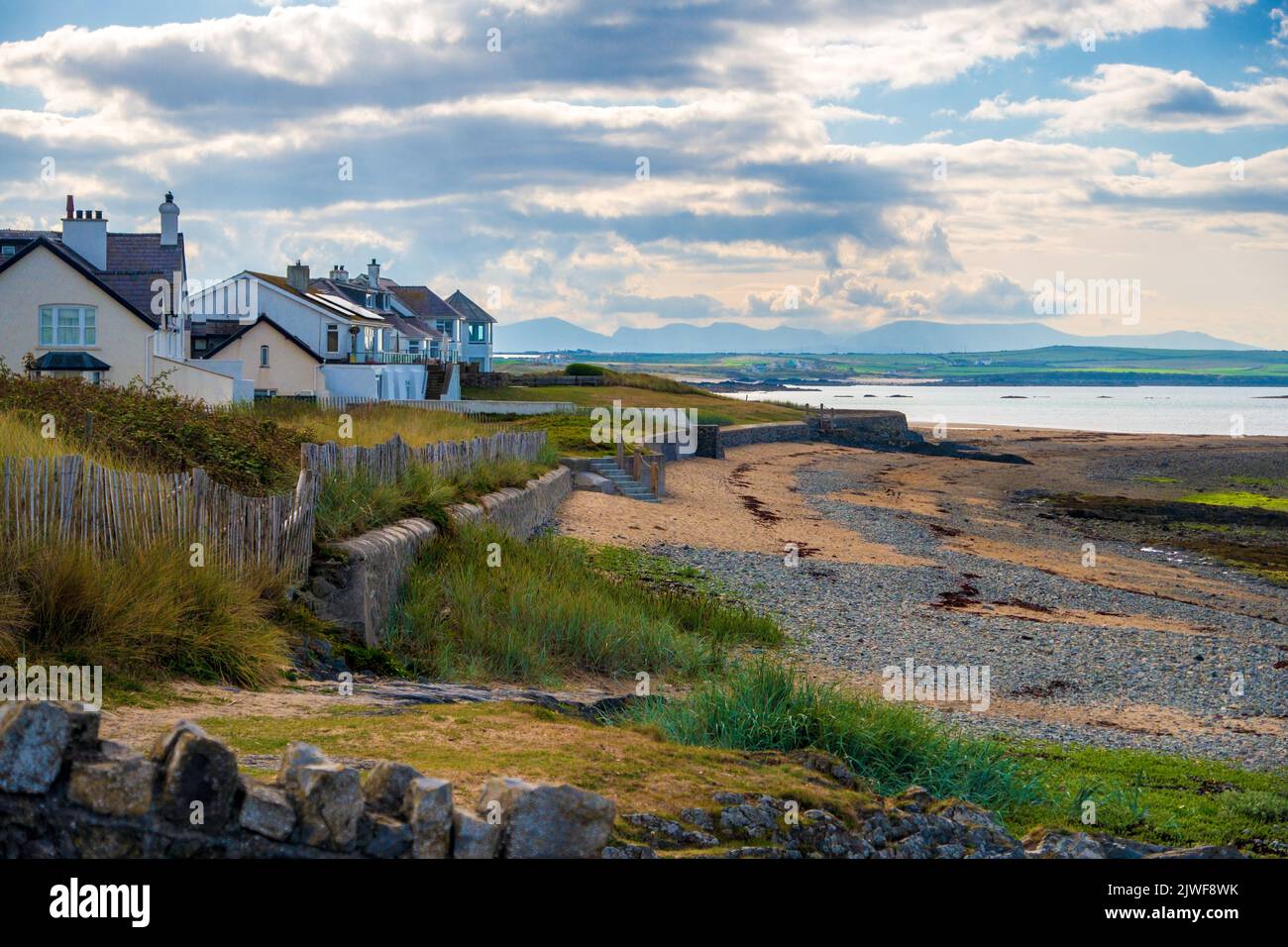 Rhosneigr a seaside village on Anglesey, North Wales Stock Photo - Alamy