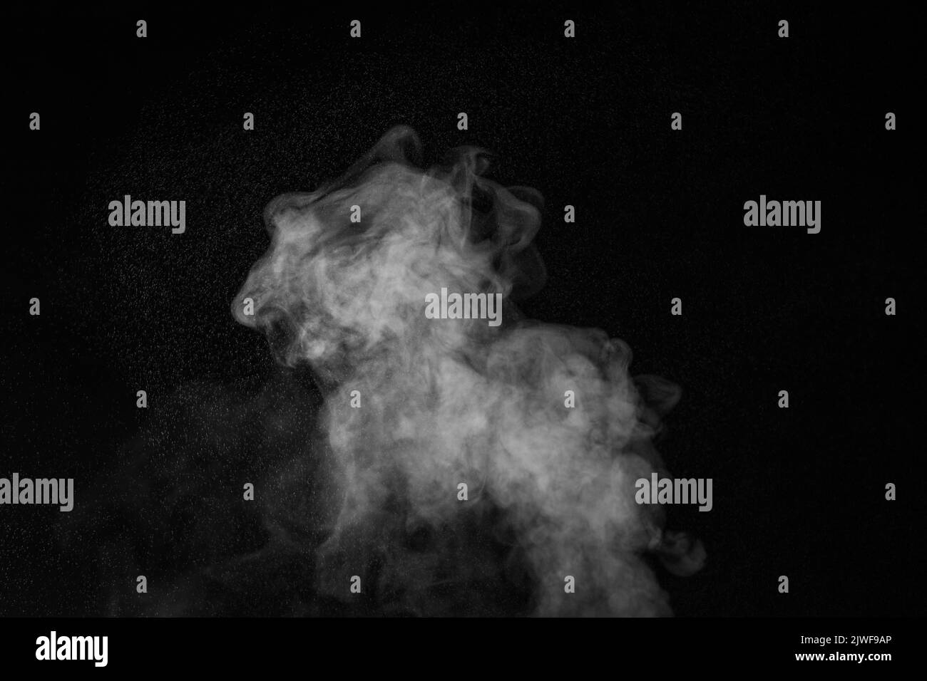 vapor steam rising over black background to overlay on your photos ...