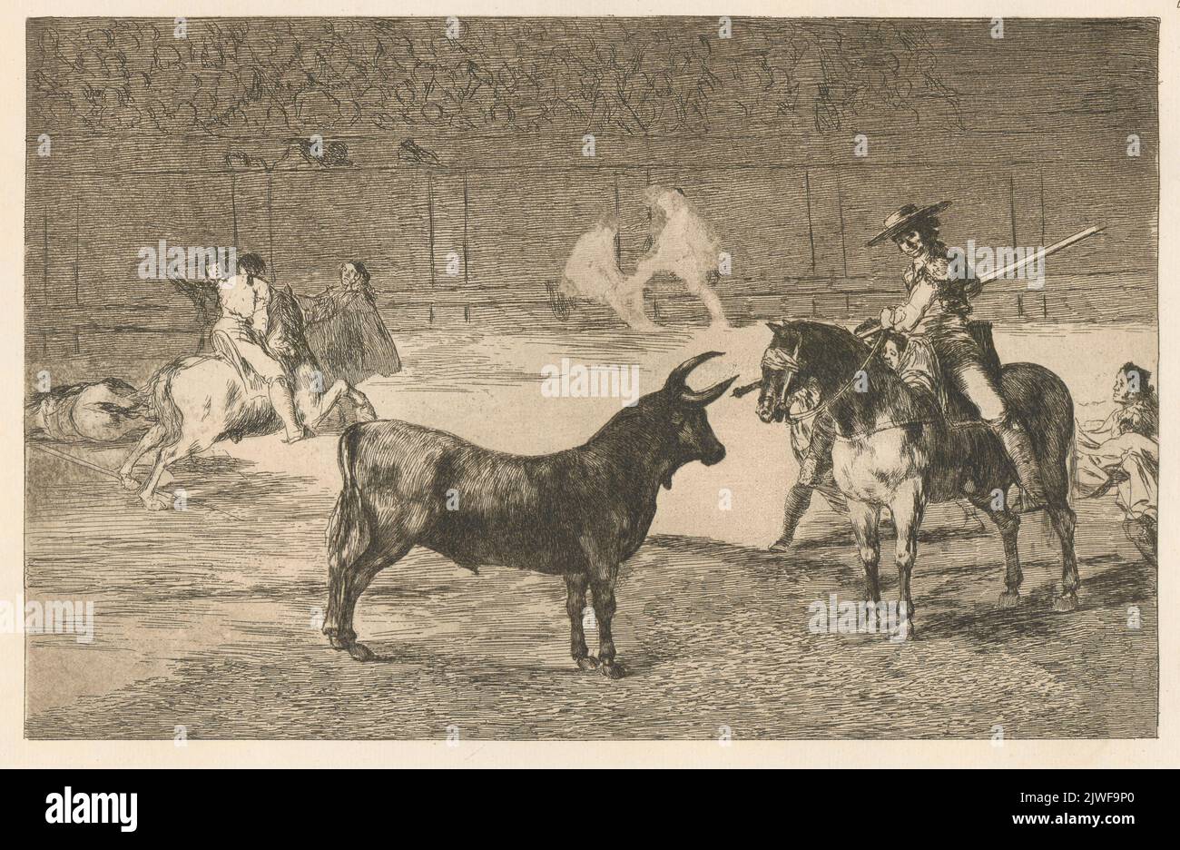 The celebrated picador, Fernando del Toro, draws the fierce beast on ...