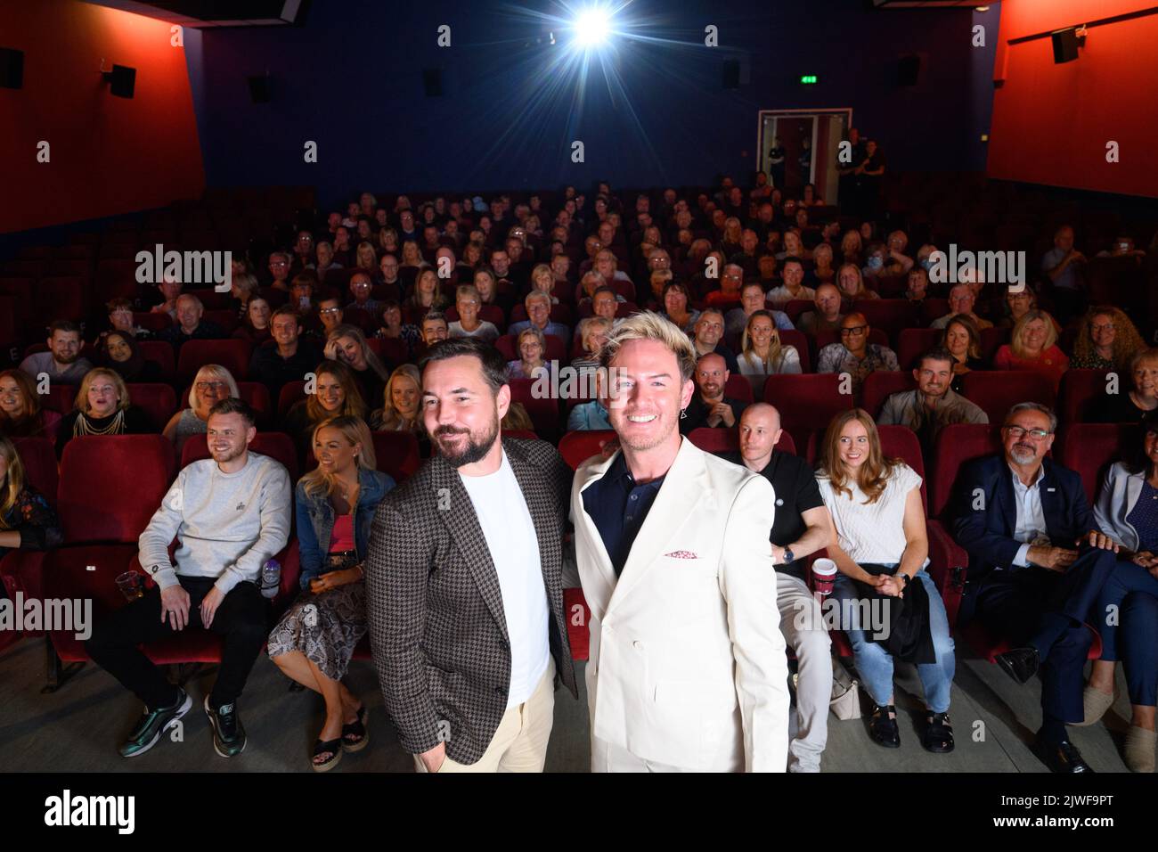 Martin Compston (left) and Phil MacHugh at the Waterfront Cinema in ...