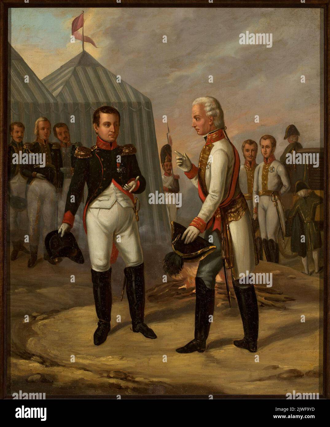 Napoleon and Francis II after the Battle of Austerlitz. Stankiewicz ...