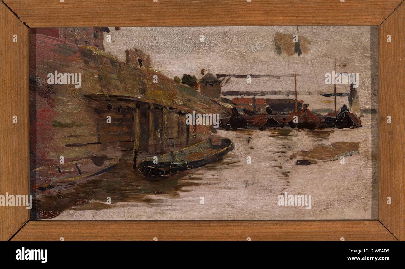 Sand workers, sketch. Gierymski, Aleksander (1850-1901), painter Stock ...