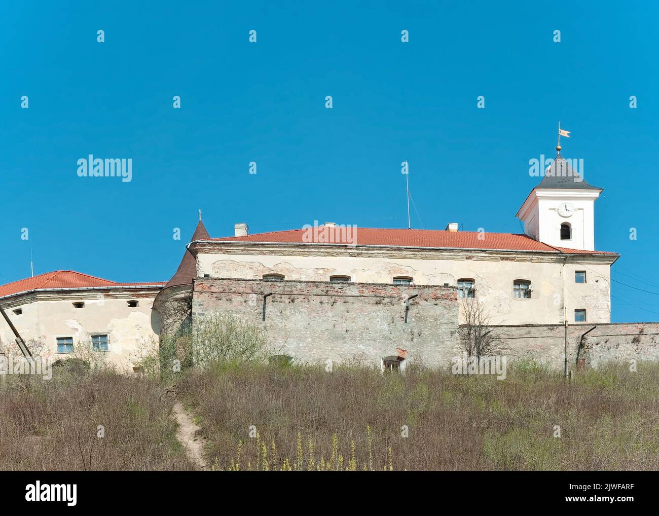 Side view to Palanok castle in Mukacheve, Ukraine Stock Photo - Alamy