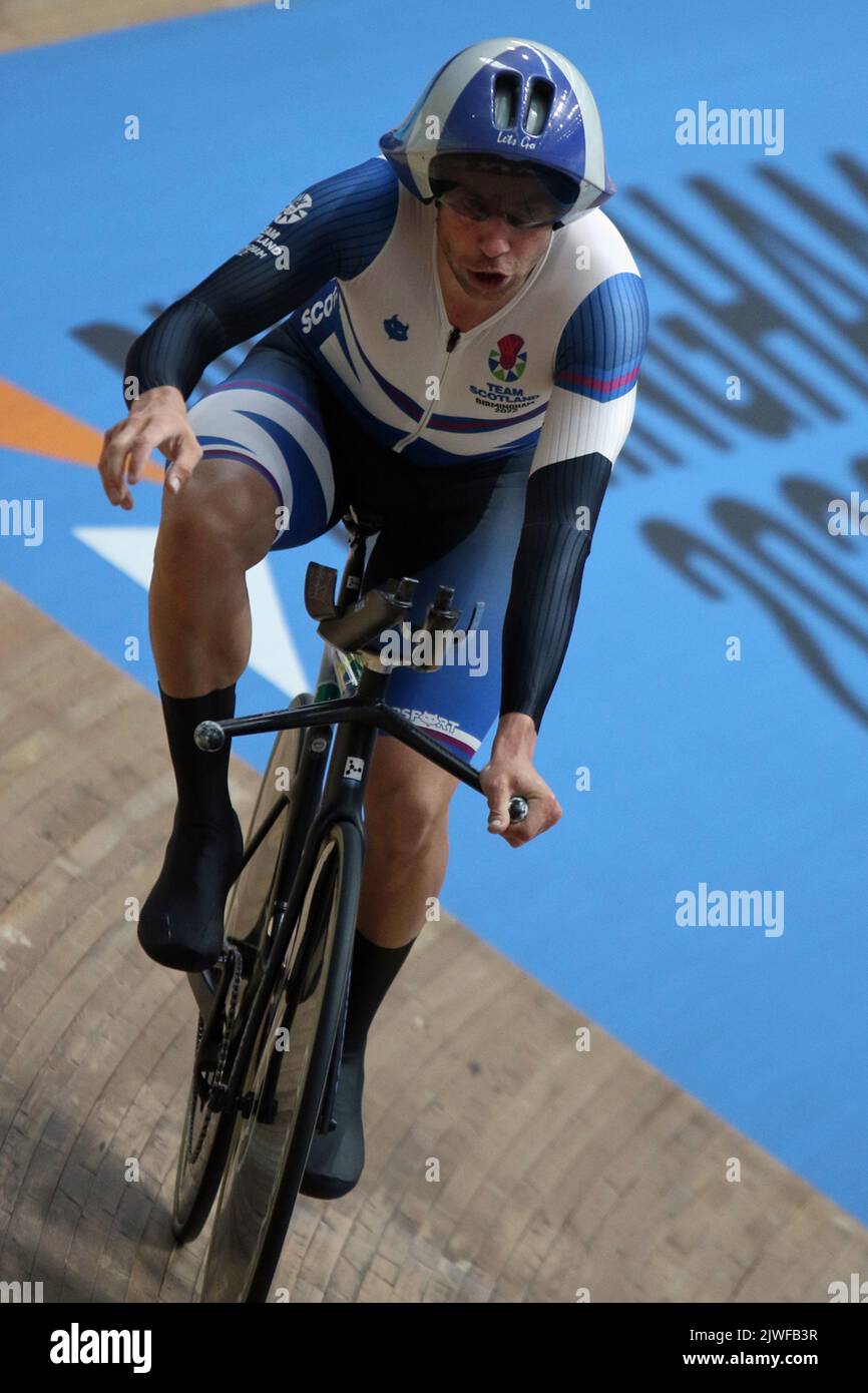 Kyle GORDON of Scotland in the Men's 4000m Individual Pursuit cycling ...