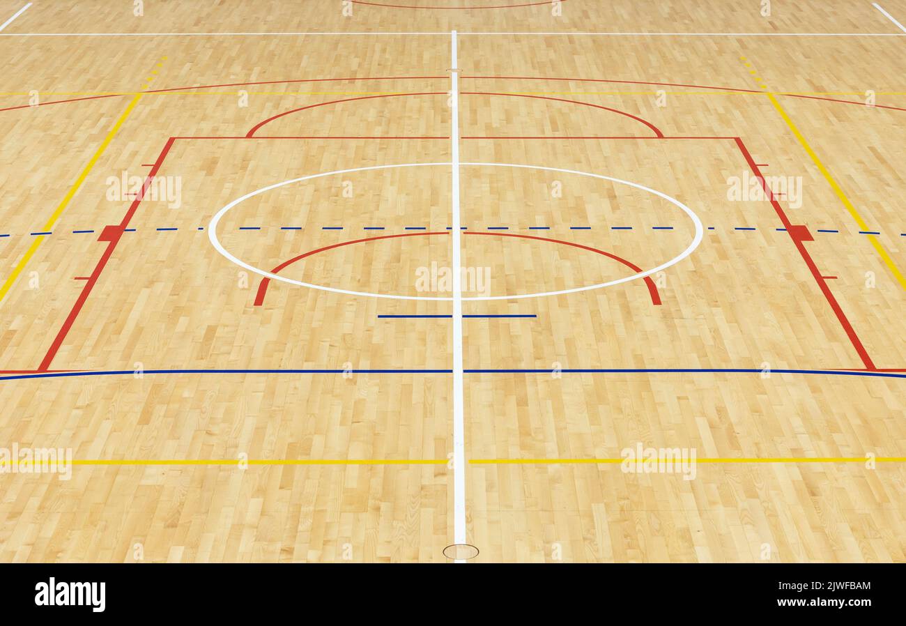 Wooden floor basketball, badminton, futsal, handball, volleyball ...