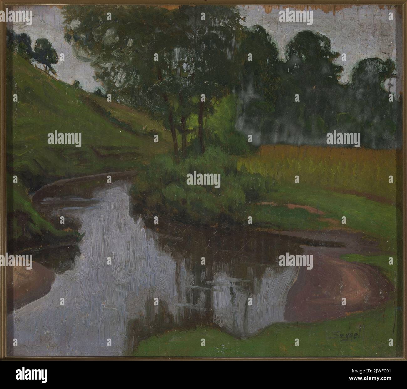 Evening at the rivulet. Szygell, Stanisław (1879 aut 1881-1941 ...
