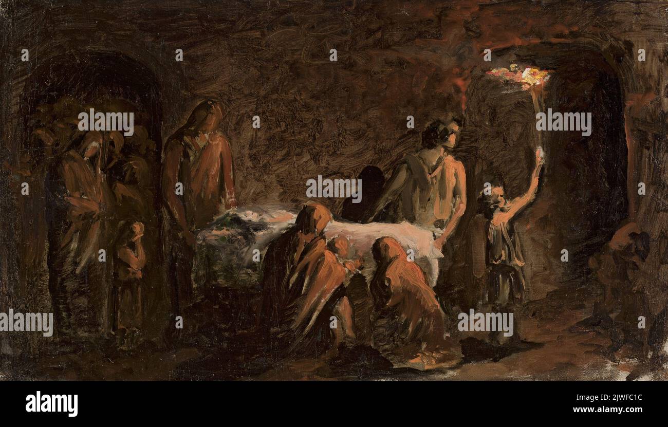 In the Catacombs. Bilińska-Bohdanowiczowa, Anna (1854-1893), female ...
