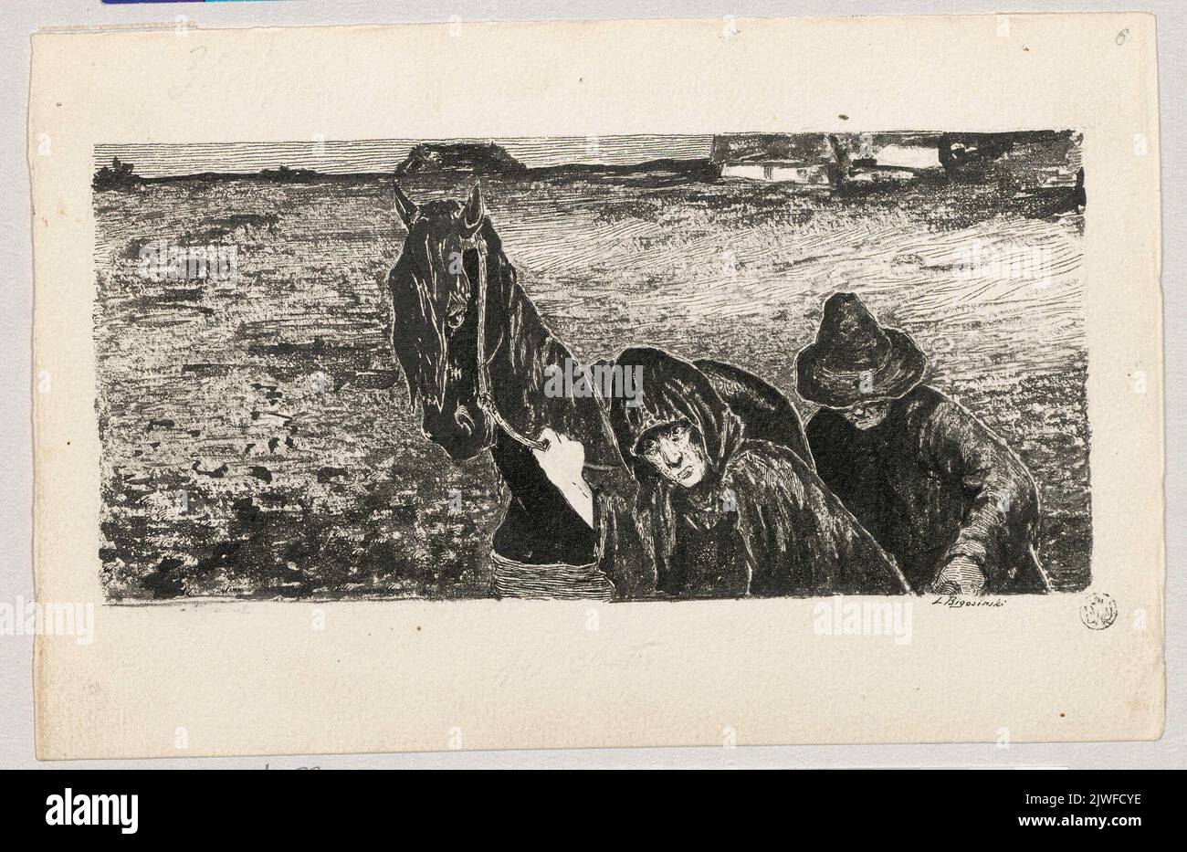 Working the land. Bigosiński, Leon (1871-1928), draughtsman, cartoonist ...