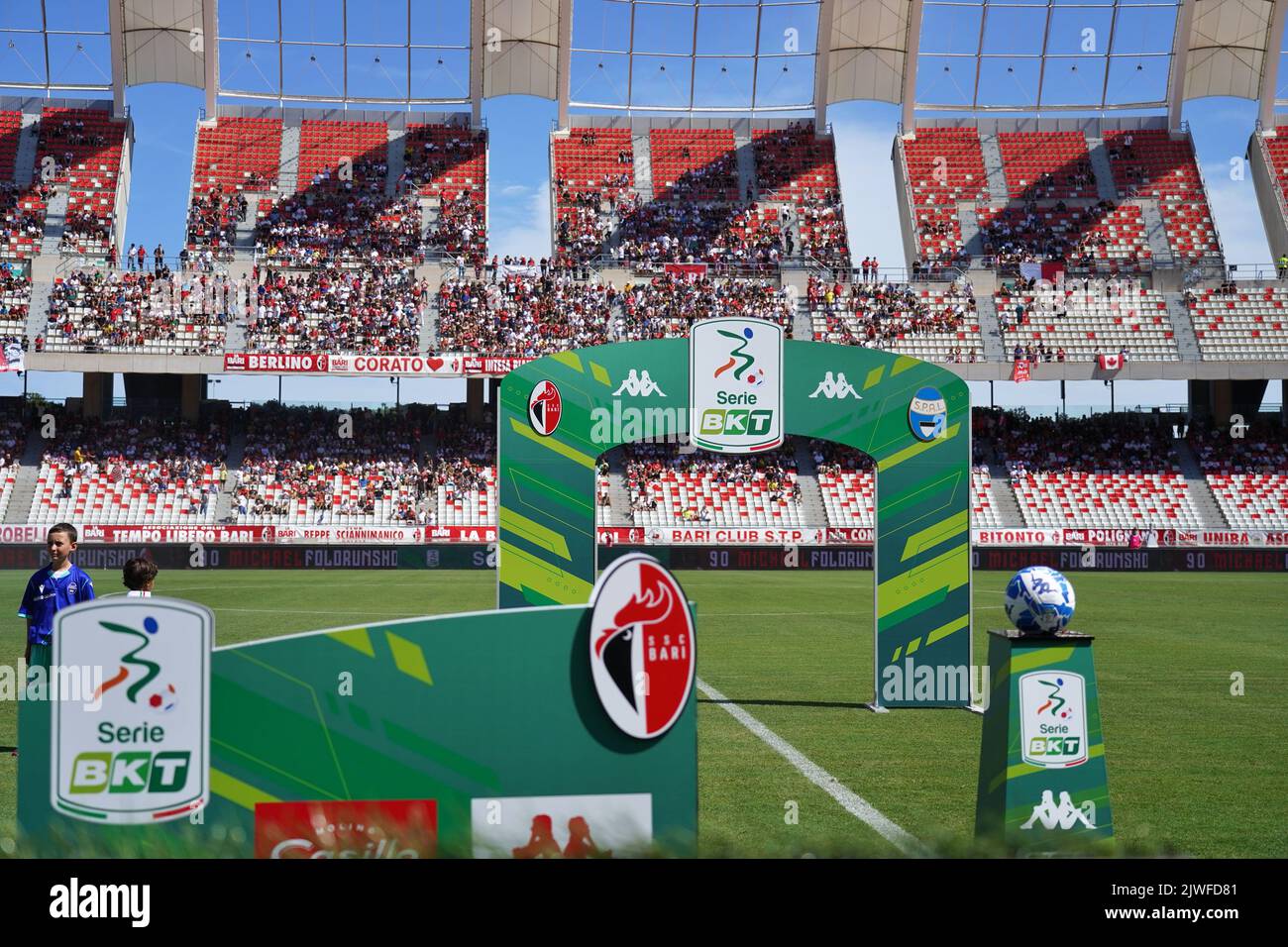 Bari, Italy. 03rd Sep, 2022. San Nicola Stadium during SSC Bari vs SPAL, Italian soccer Serie B ...