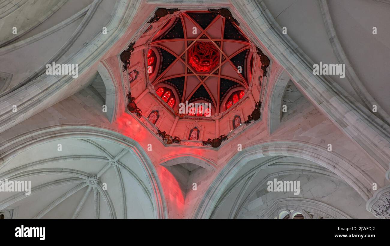 Vaulted cieiling of Marble Chapel in Mount Stuart, Isle of Bute ...