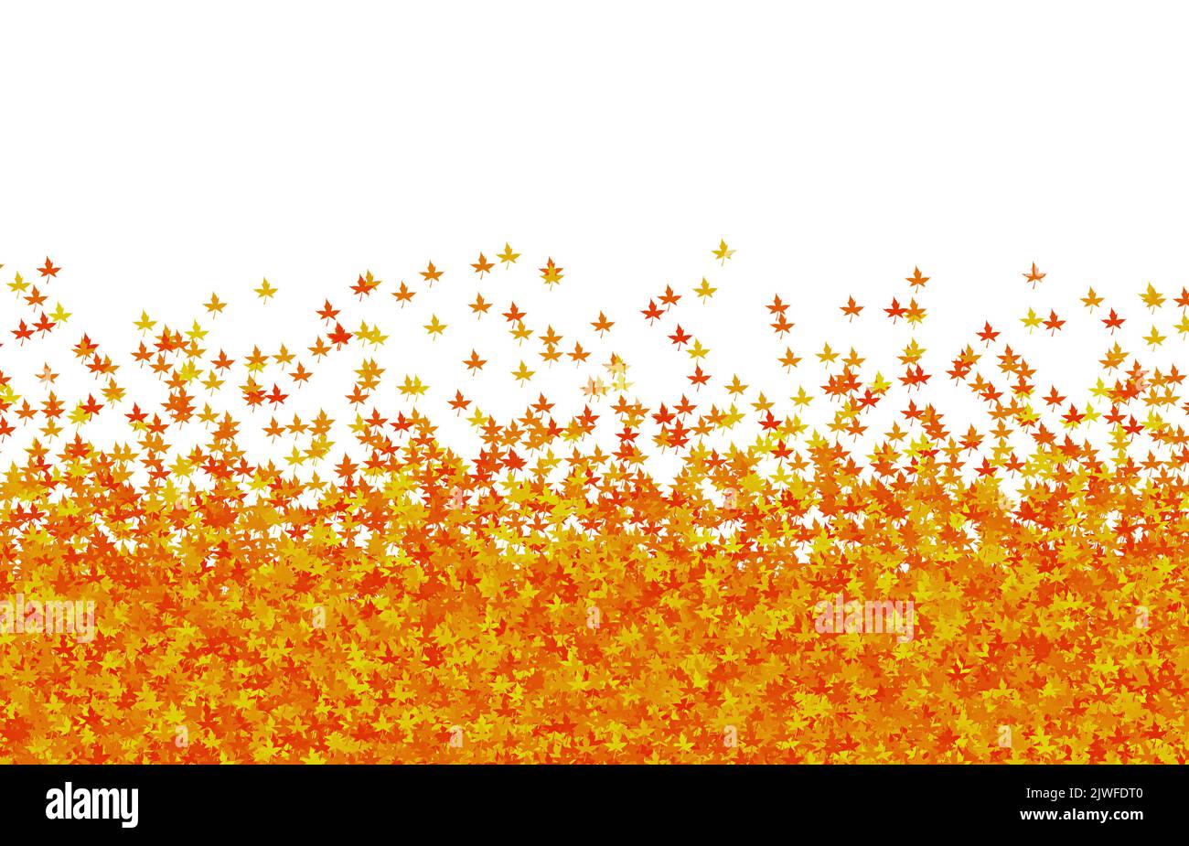 Illustration of Pile of Fallen Maple Leaves Stock Photo - Alamy