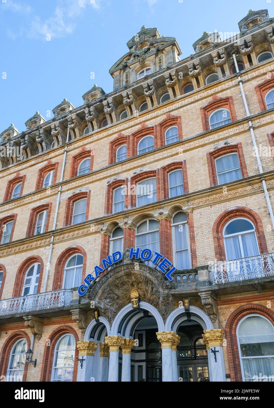 Scarborough, North Yorkshire, UK, September 1 2022 The grand entrance ...
