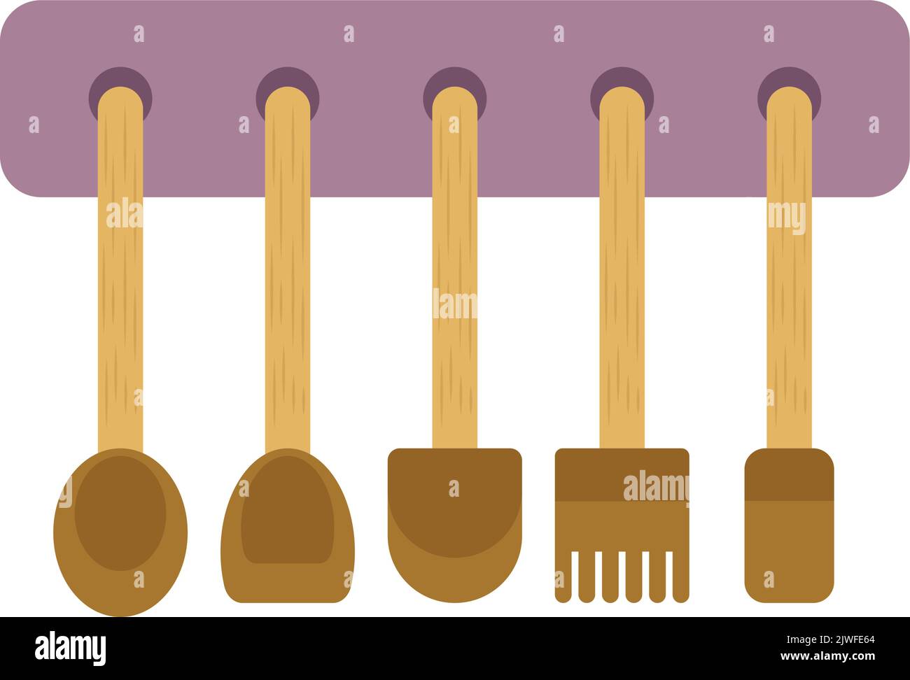 hanging cooking utensils Stock Vector Image & Art - Alamy