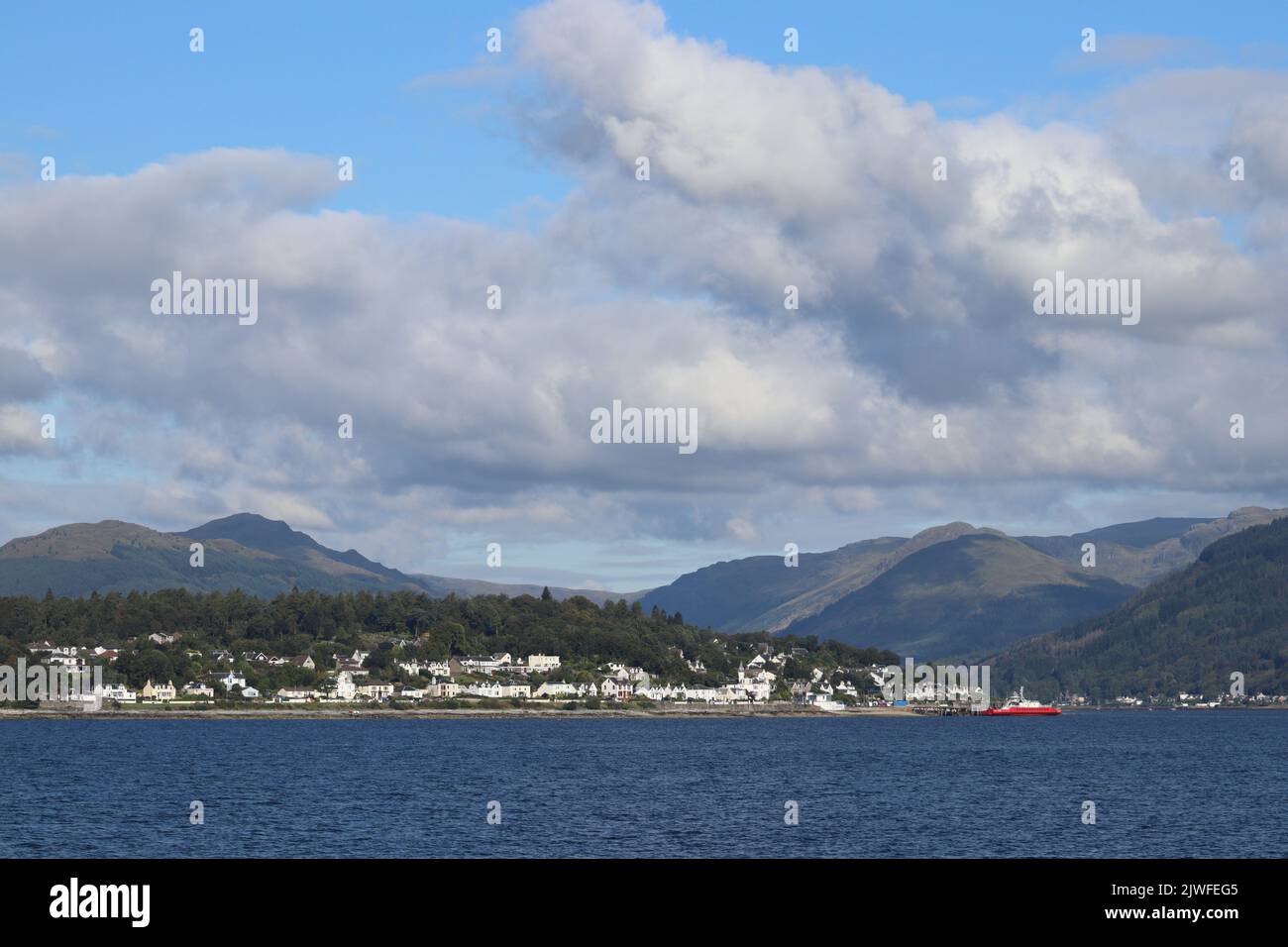 Car ferries near Hunters Quay, Dunoon, Scotland Stock Photo - Alamy