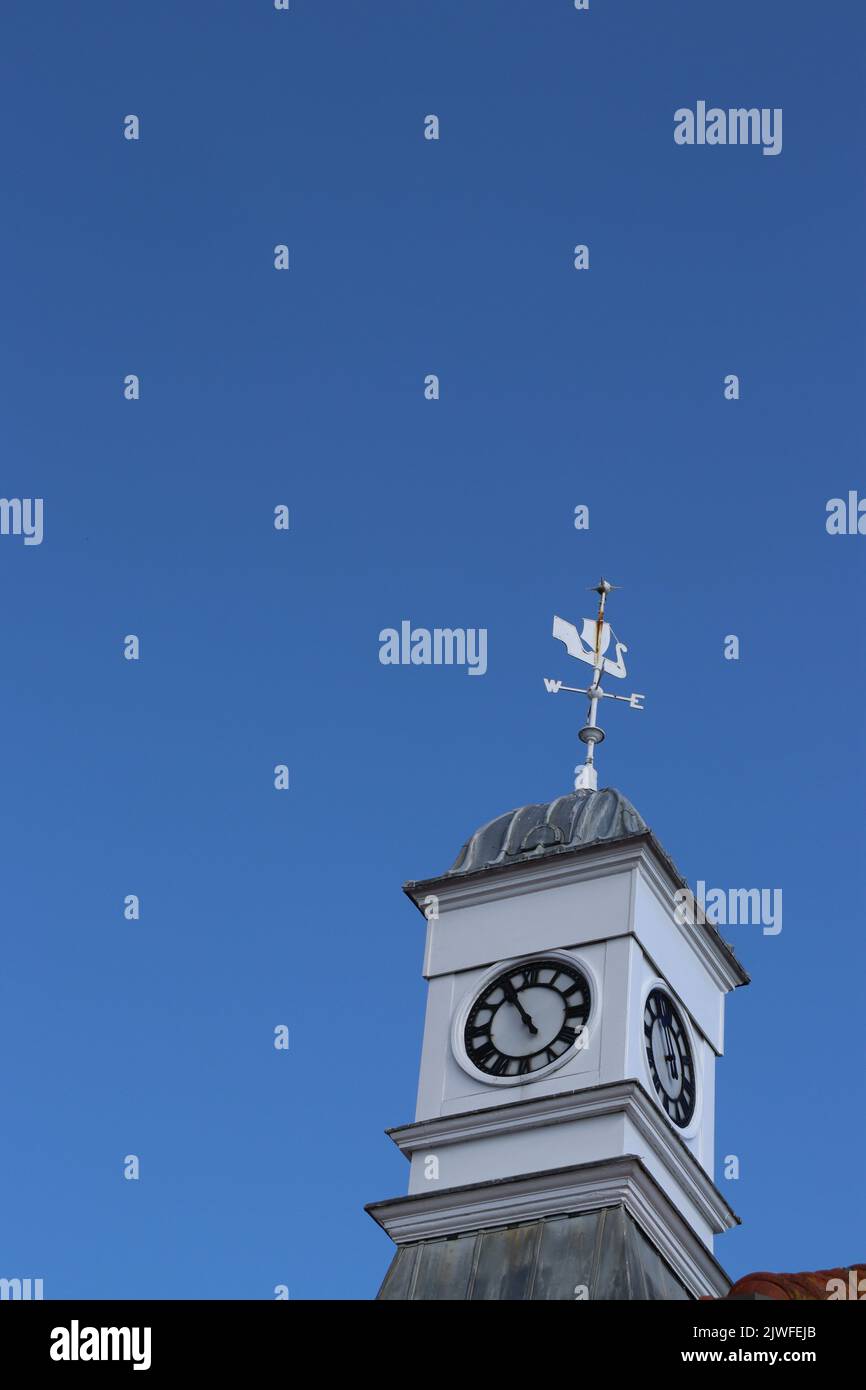 Old clock tower on Dunoon pier, Scotland Stock Photo - Alamy