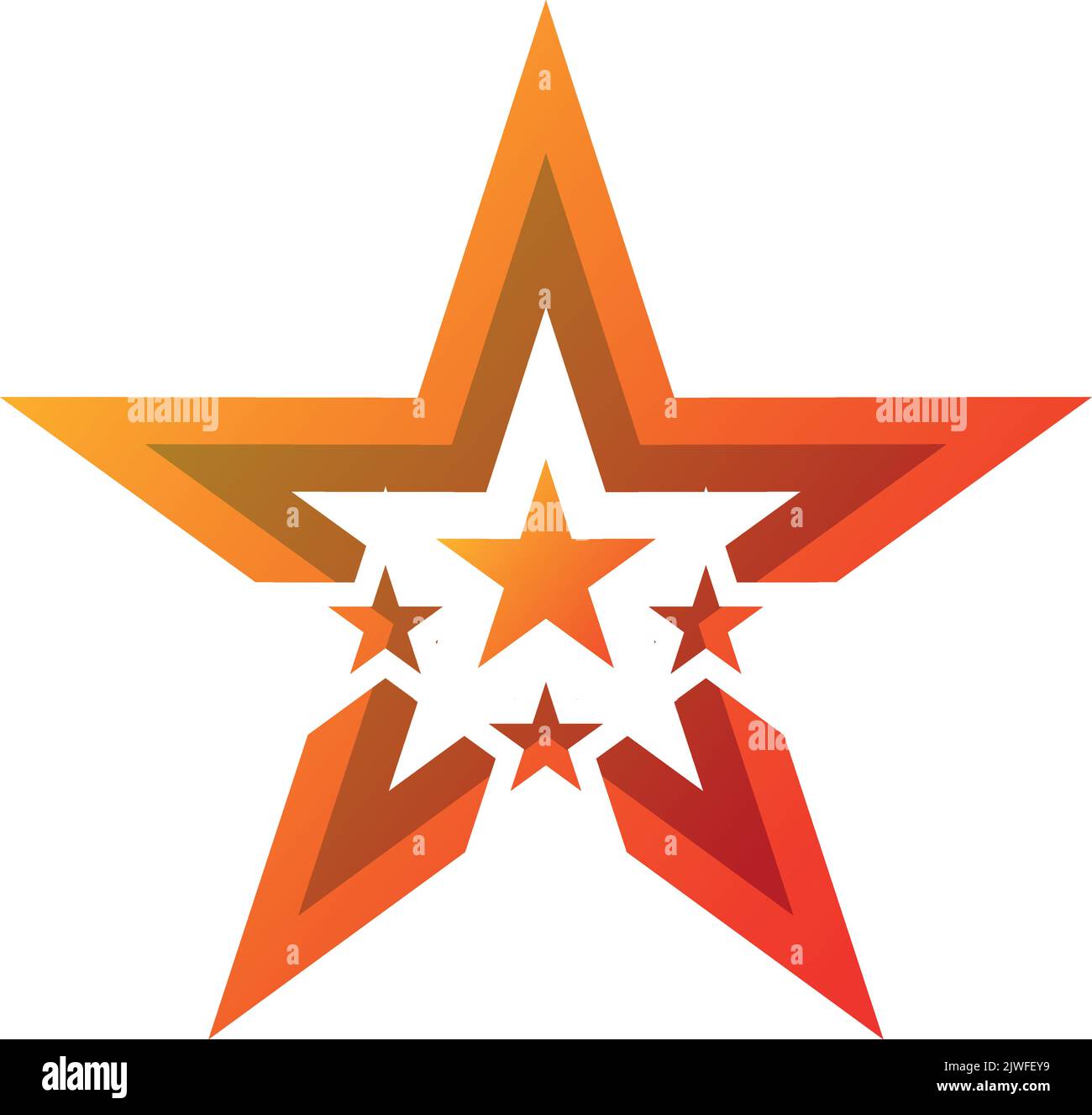 Five edge stars Stock Vector Images - Alamy