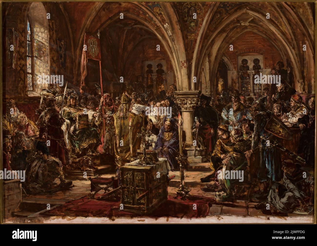 The First Parliament in Łęczyca, from the series “History of ...