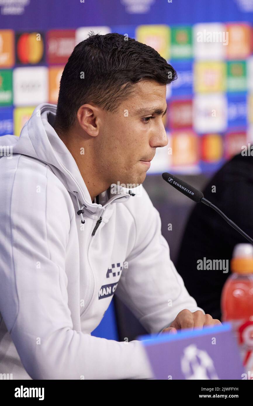 Seville, Spain. 05th Sep, 2022. Rodri of Manchester City seen during a ...