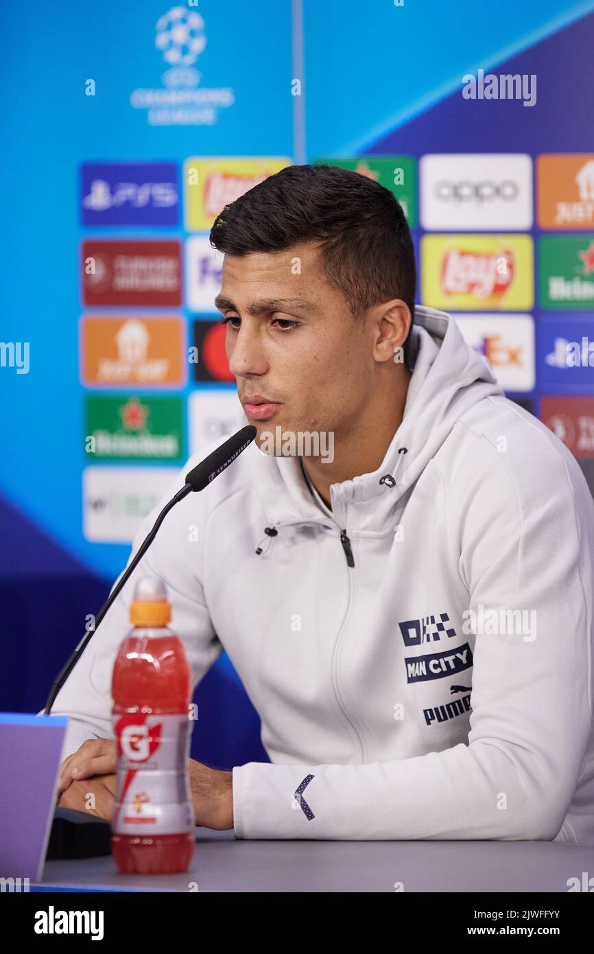 Seville, Spain. 05th Sep, 2022. Rodri of Manchester City seen during a ...