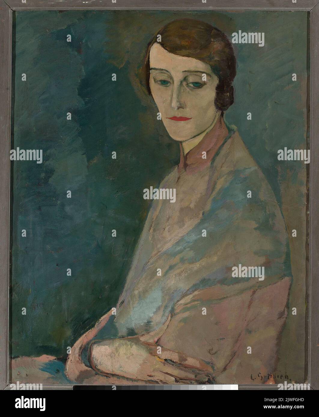 Portrait of a woman (Portrait of Ms Edwardowa Woroniecka]. Gottlieb ...