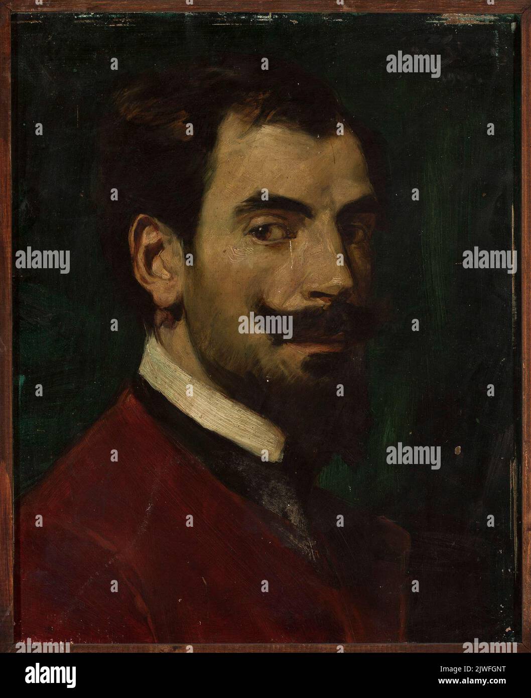 Portrait of Myrton Michalski. Styka, Jan (1858-1925), painter Stock ...