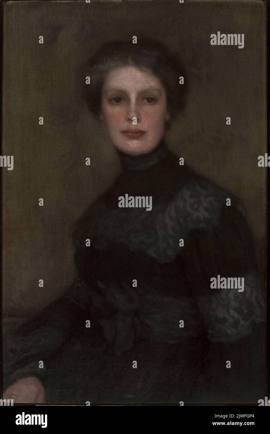 Portrait of Wanda Kułakowska. Pankiewicz, Józef (1866-1940), painter ...