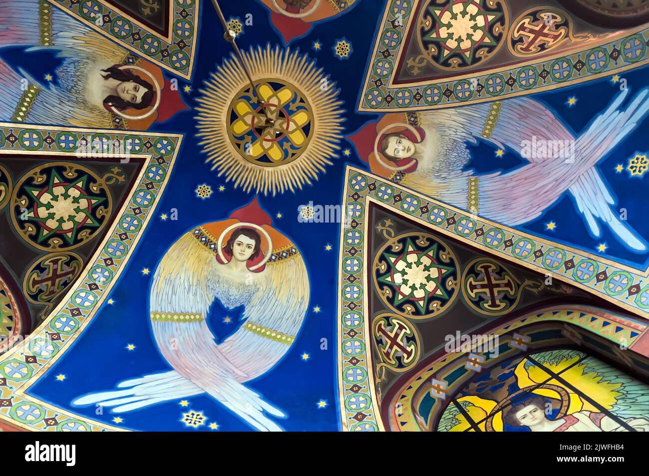 Murals on the ceiling in the Ukrainian Greek Catholic Church of the ...