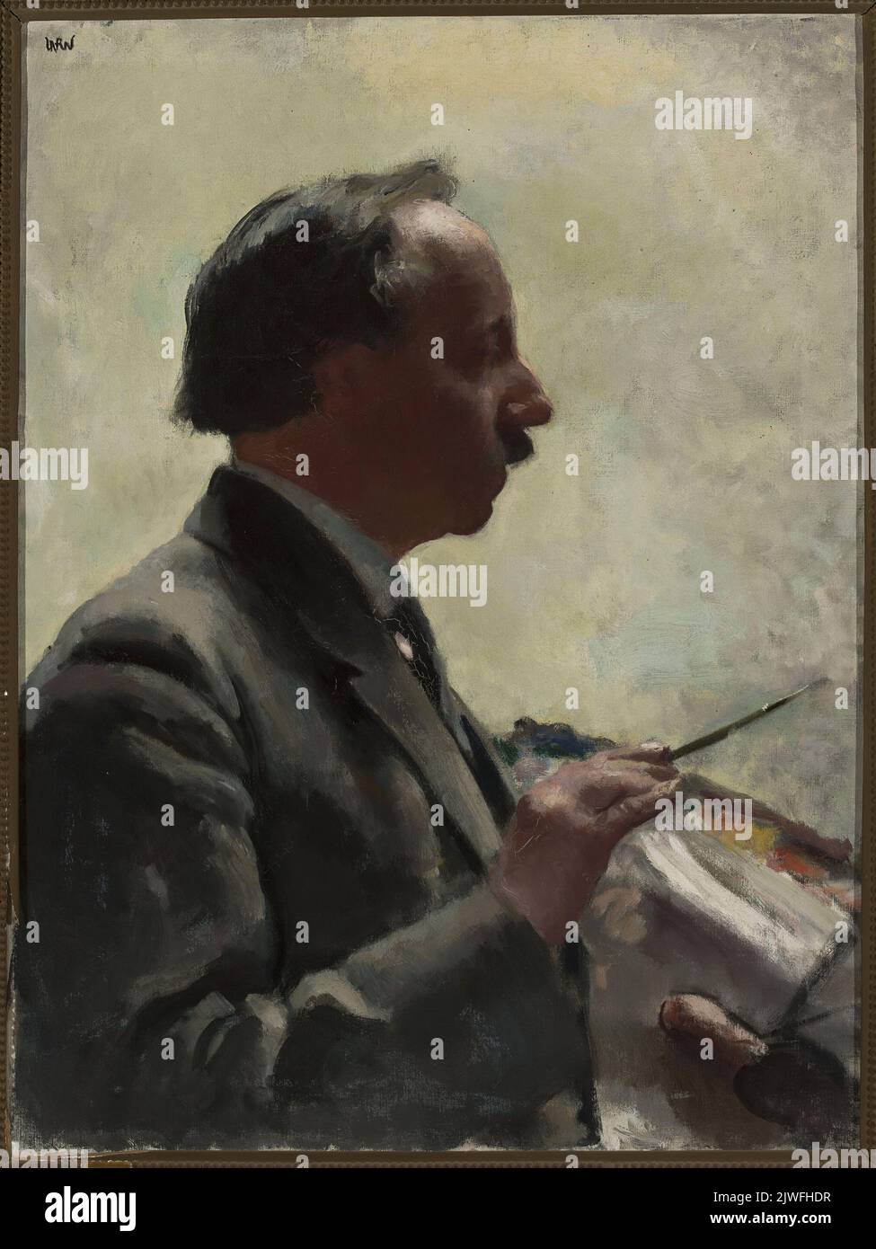 Self-portrait. Weiss, Wojciech (1875-1950), painter Stock Photo - Alamy