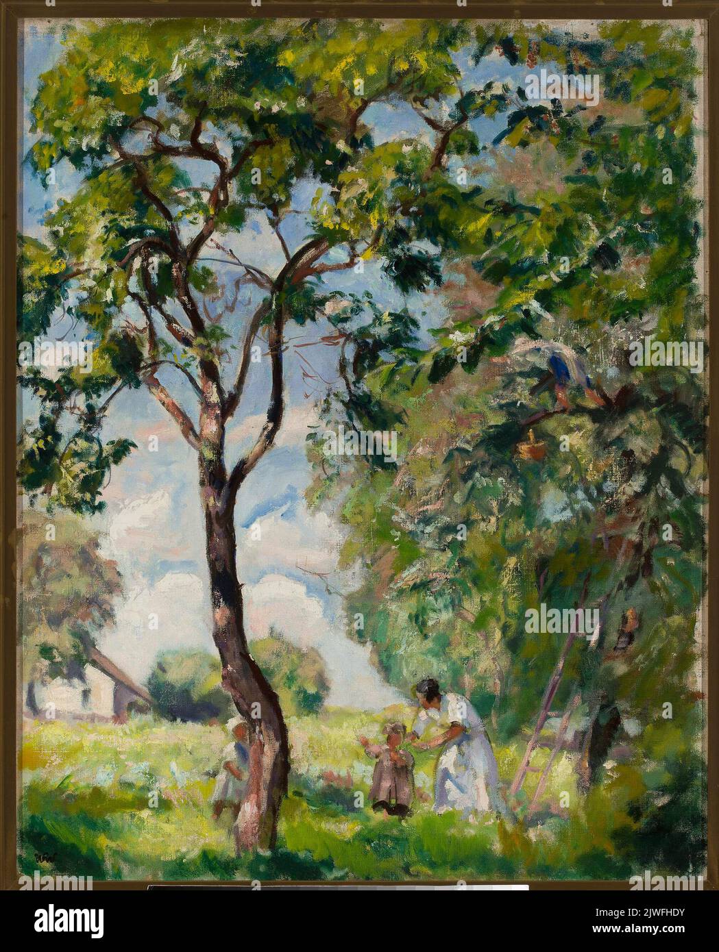 In the garden. Weiss, Wojciech (1875-1950), painter Stock Photo - Alamy