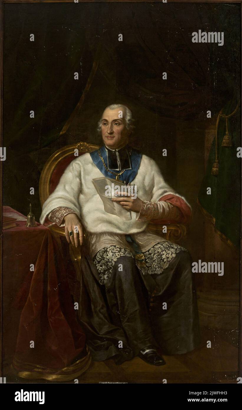 Portrait of Adam Krasiński (1714–1800), bishop of Kamieniec. Brodowski ...