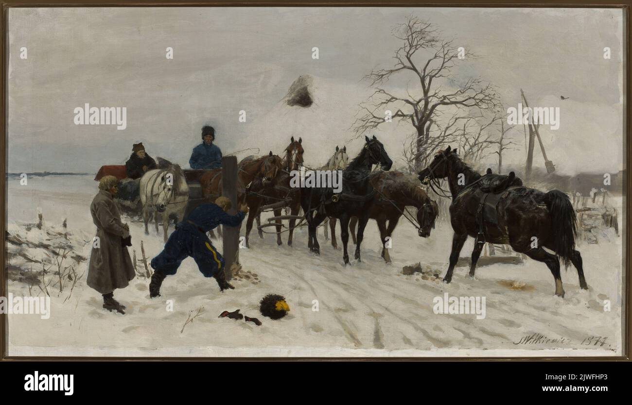 Narrow gate. Witkiewicz, Stanisław (1851-1915), painter Stock Photo - Alamy