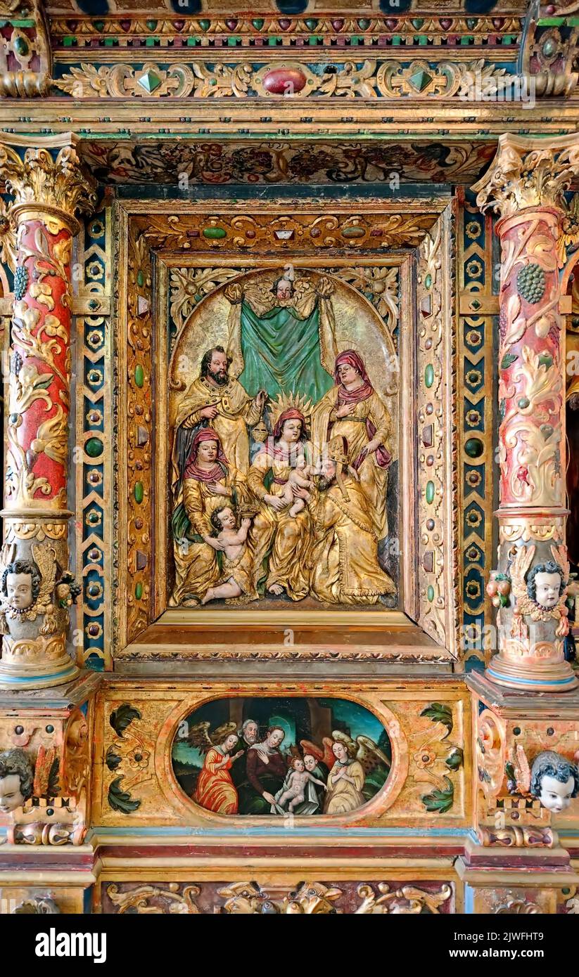 Iconostasis fragment in the Olesko Castle in Lviv Oblast in Ukraine ...