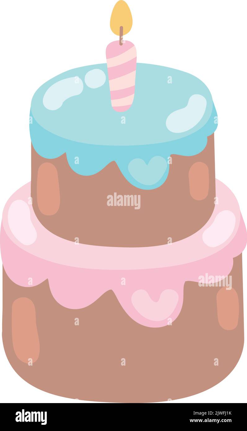 birthday cake doodle icon Stock Vector Image & Art - Alamy