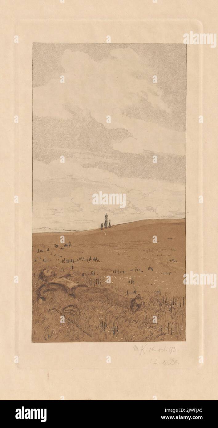 Im Grase, Bl. 16. Klinger, Max (1857-1920), graphic artist Stock Photo ...