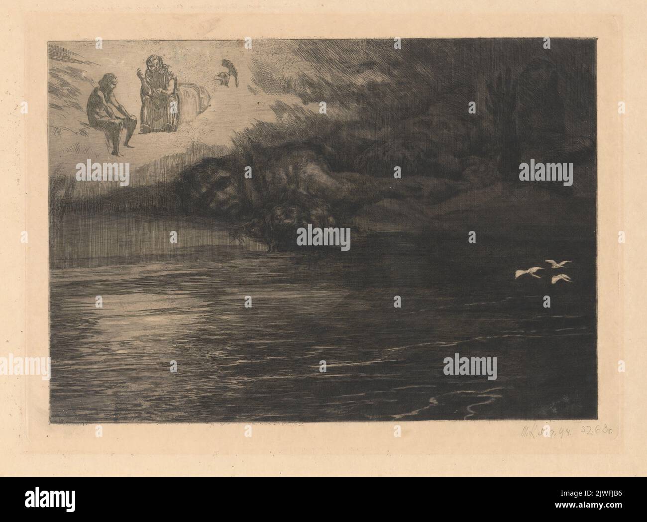 The Night, chart 21, Brahms Fantasy, Op. XII. Klinger, Max (1857-1920 ...