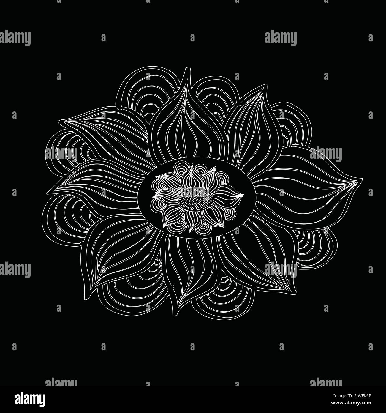 Geometric mandala tattoo Stock Vector Images - Alamy