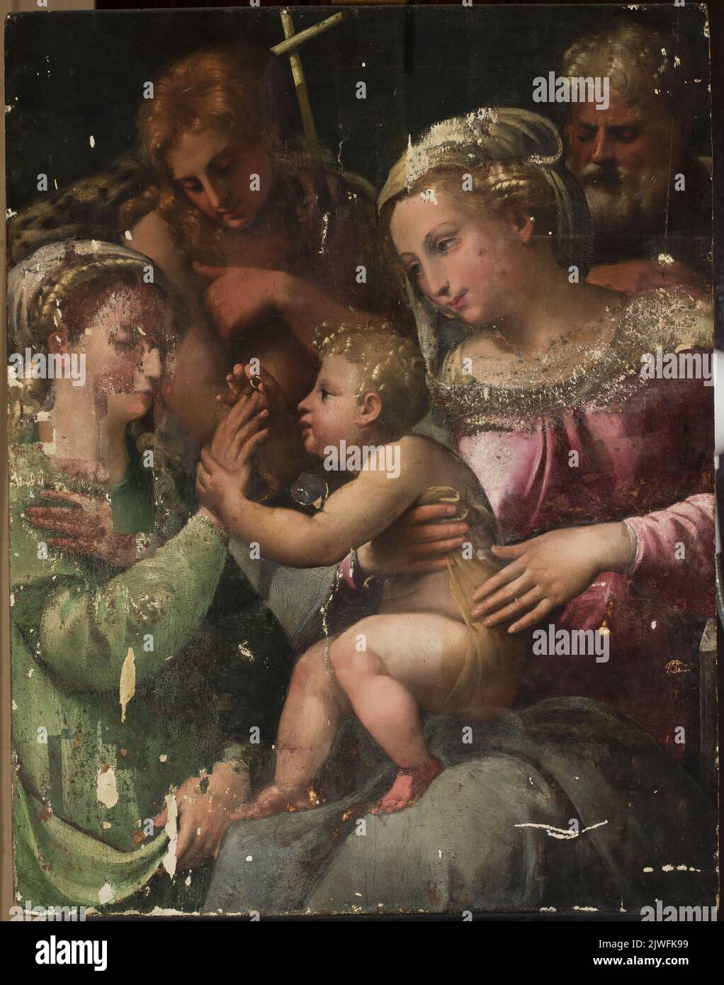 Mystical marriage of St. Catherine. Imola, Innocenzo da (1485-1548 ...