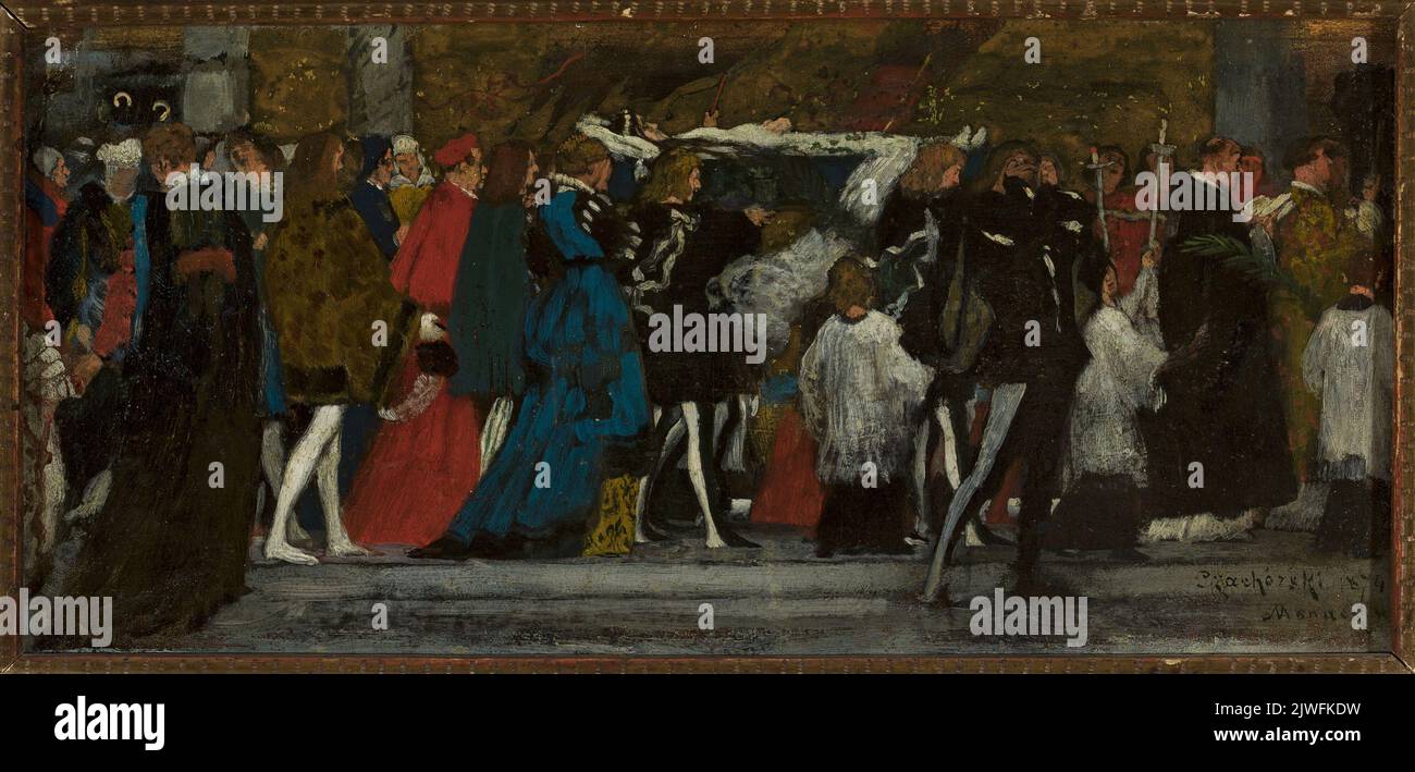 Julia’s Funeral. Czachórski, Władysław (1850-1911), painter Stock Photo ...