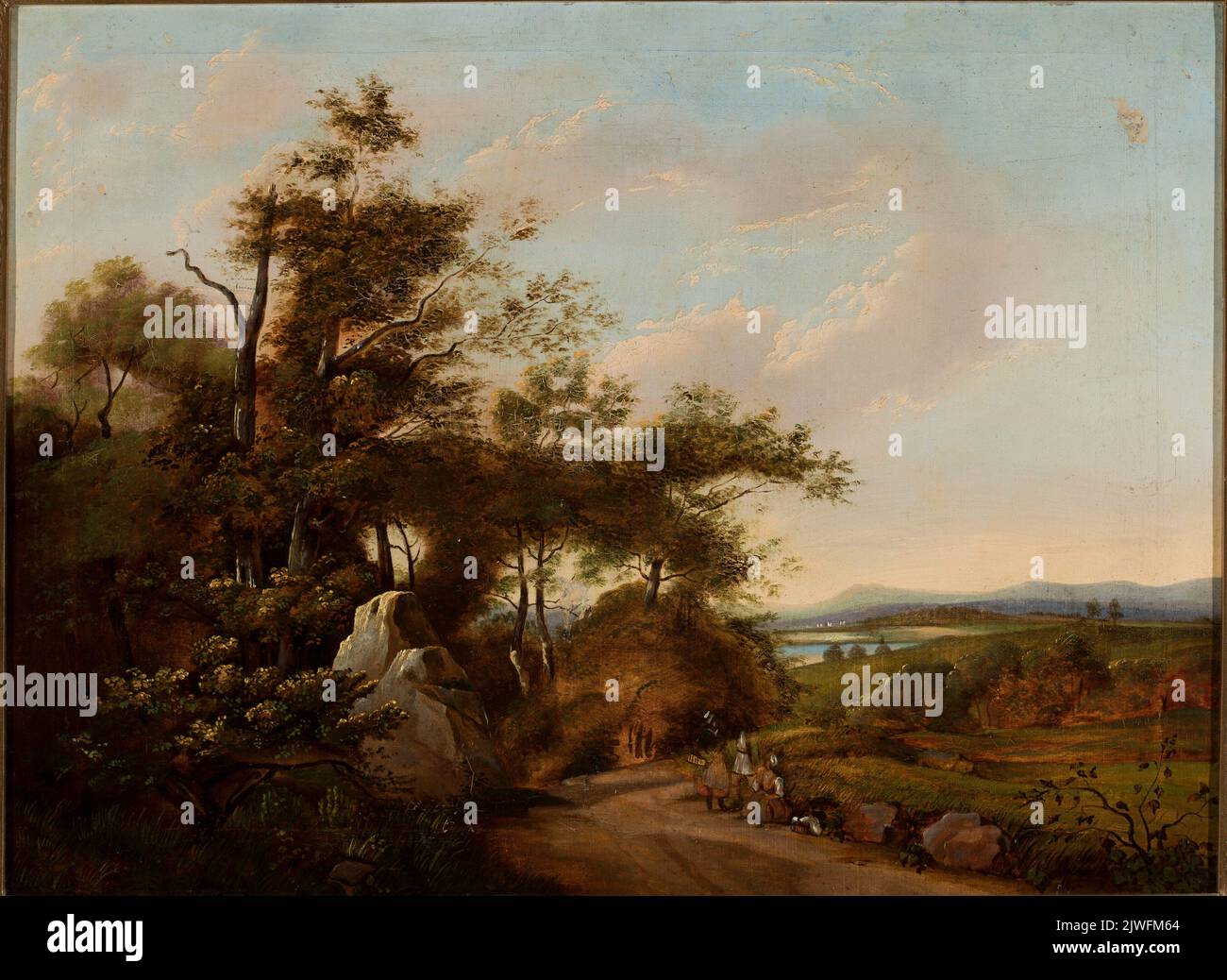 Landscape with a black woman – Te Deum Laudamus. unknown, painter Stock ...