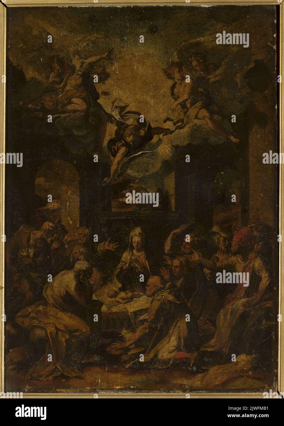 Adoration of the Magi. nieznany malarz włoski, painter Stock Photo - Alamy