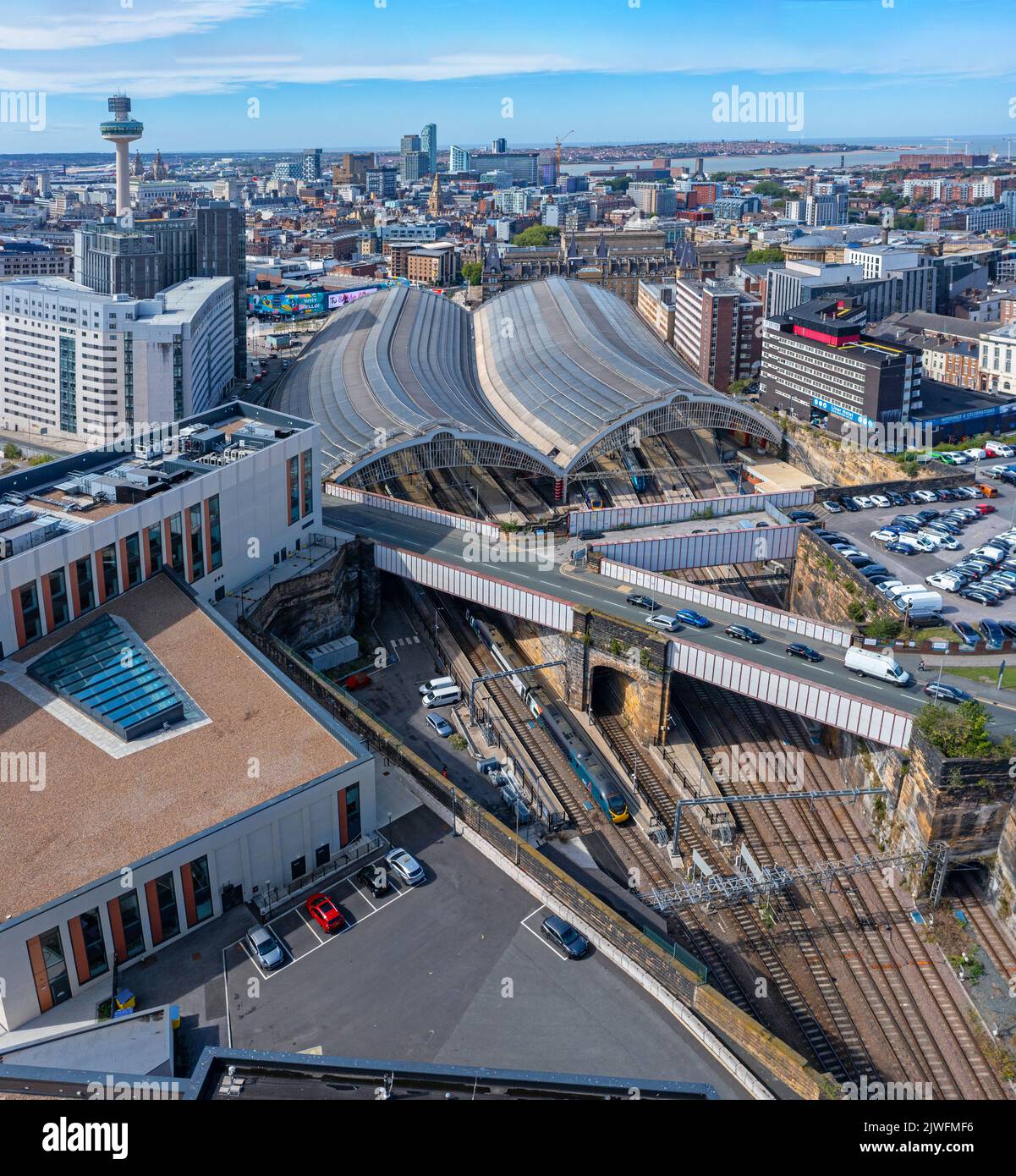 Liverpool Lime Street station Aerial Image .5th September 2022 Stock ...