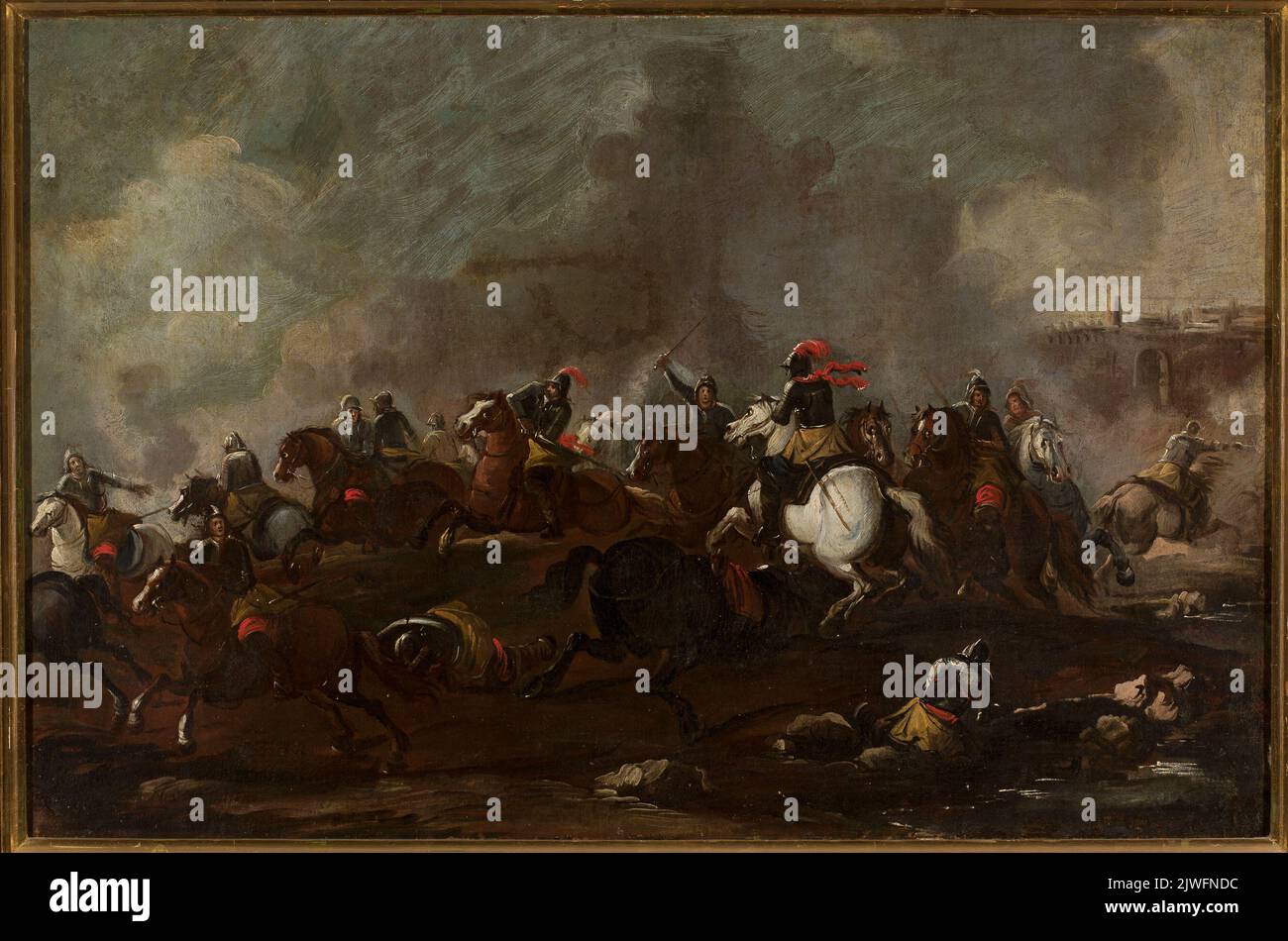 A battle scene. Courtois, Jacques (1621-1676), painter Stock Photo - Alamy