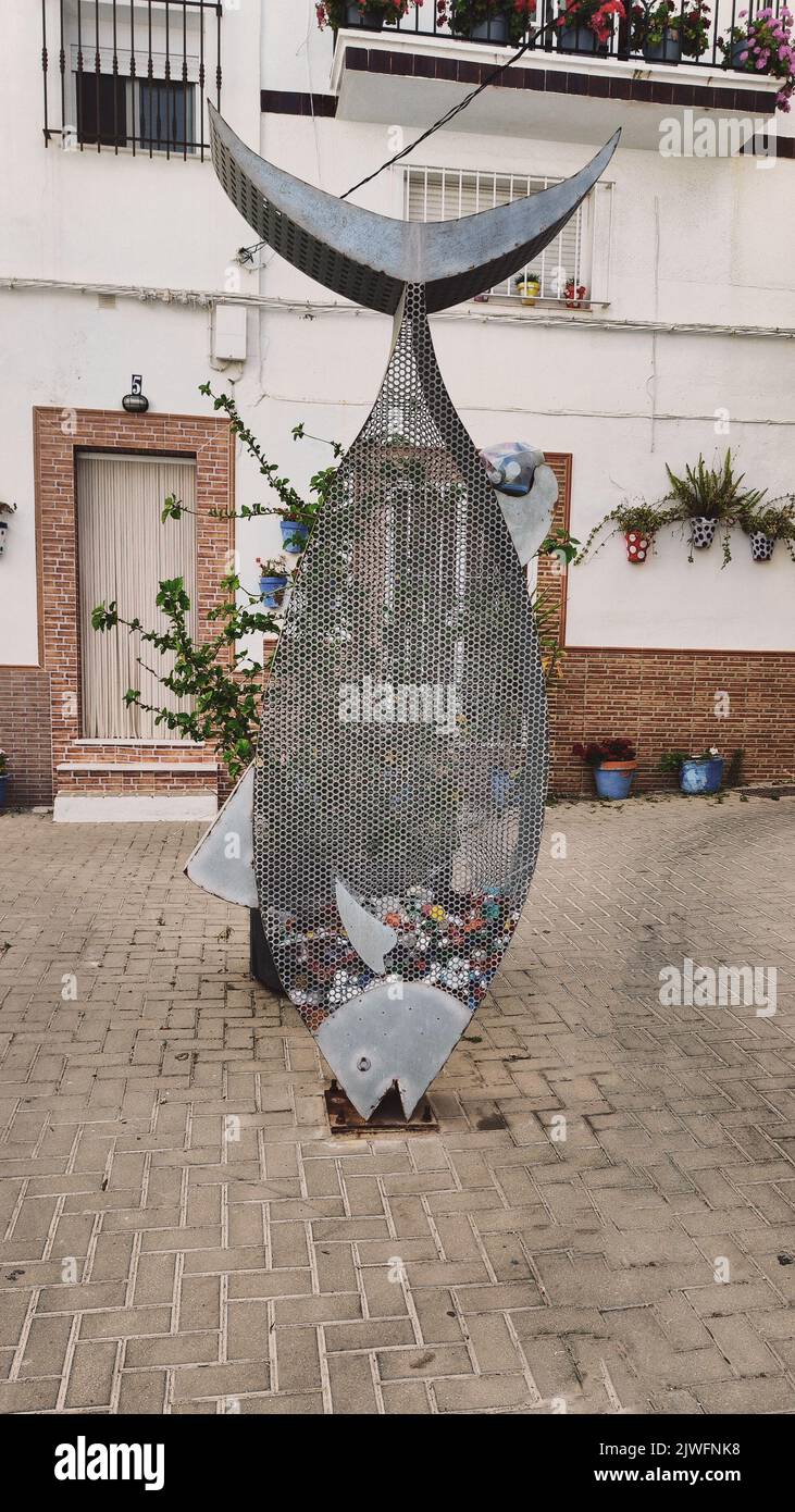 Vertical metallic recycling bin hi-res stock photography and images - Alamy