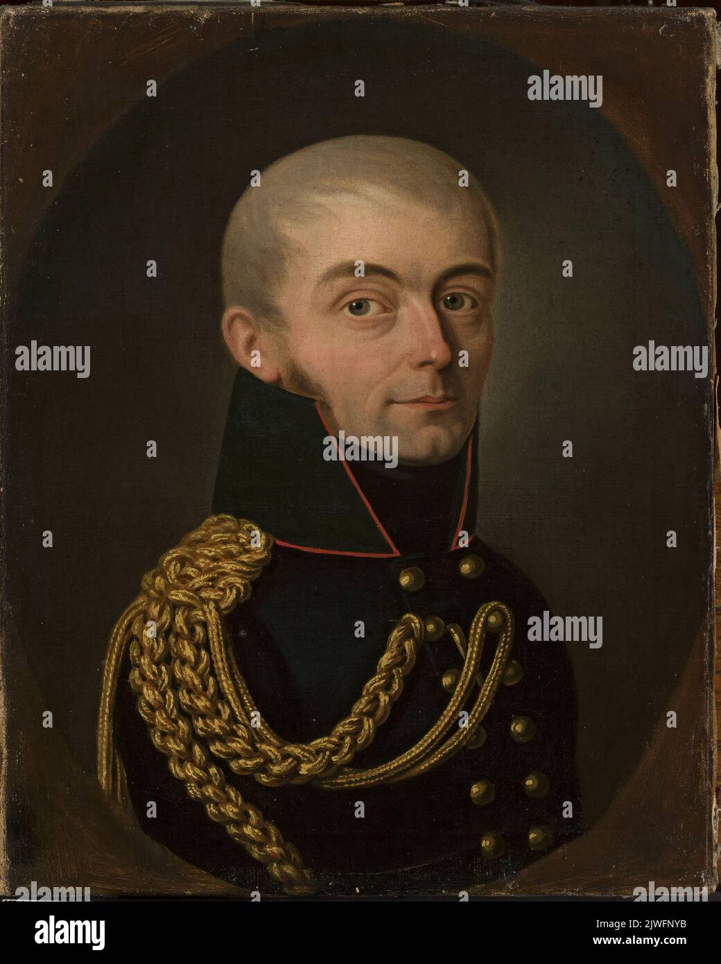 Portrait of a man in an officer's uniform. Menke Gottfried (1799-1838 ...