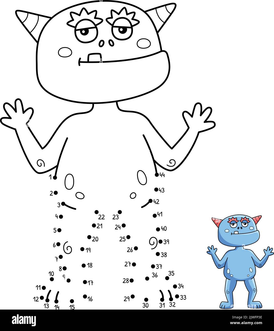 Kids scary cat coloring hi-res stock photography and images - Alamy