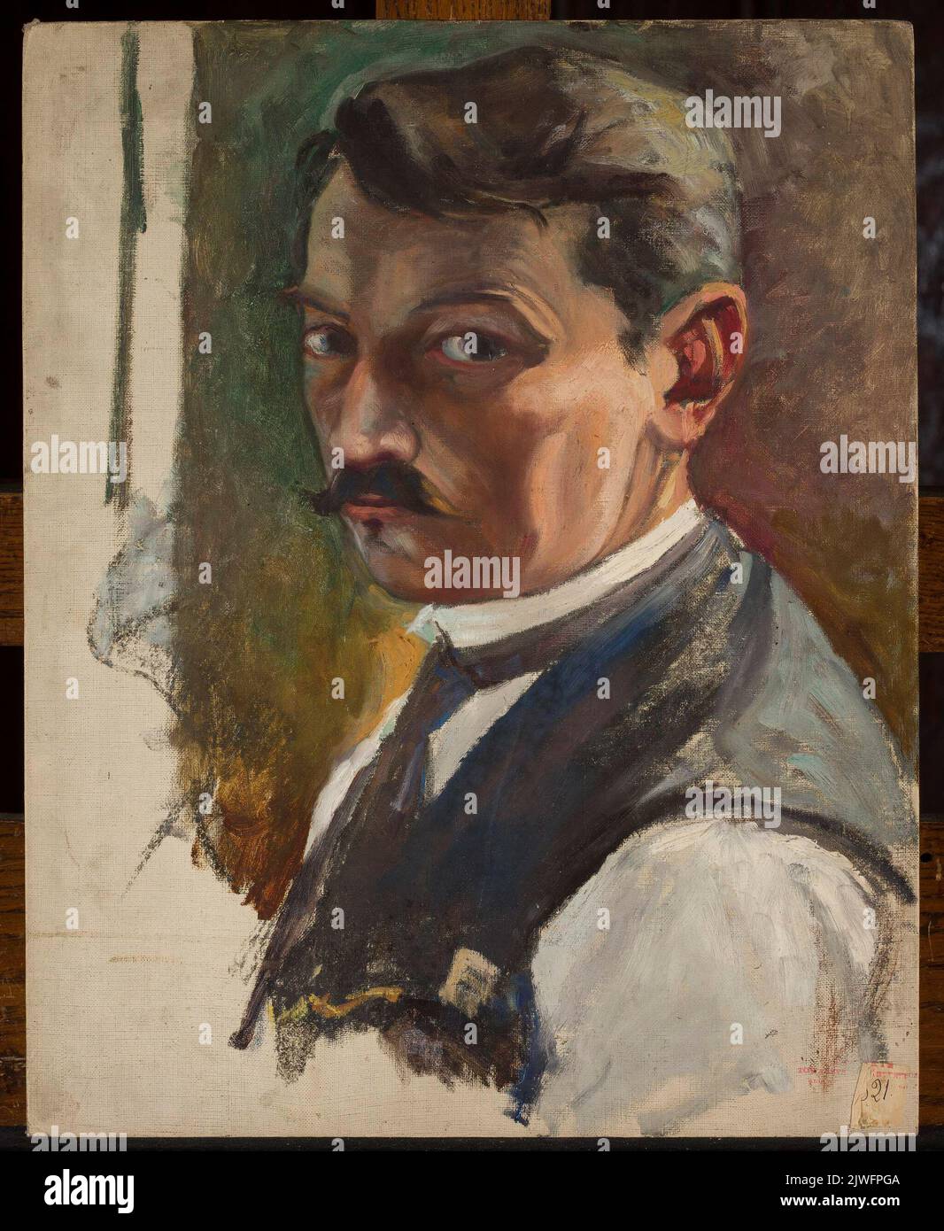 Portrait of a man. nieznany malarz polski, painter Stock Photo - Alamy