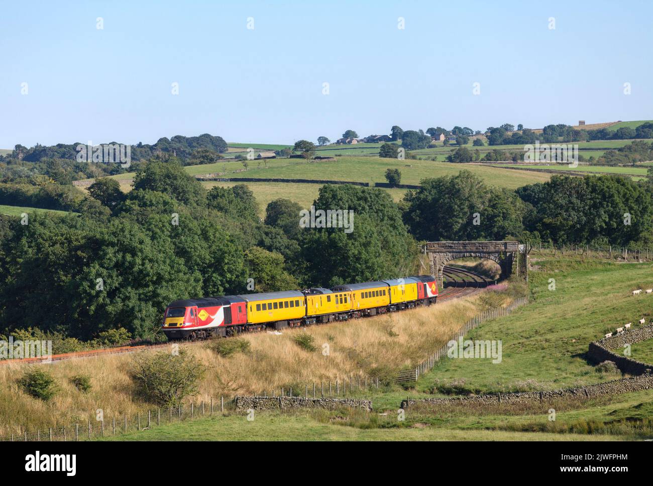 Powered by 2 Colas HST power cars the Network Rail PLPR infrastructure ...