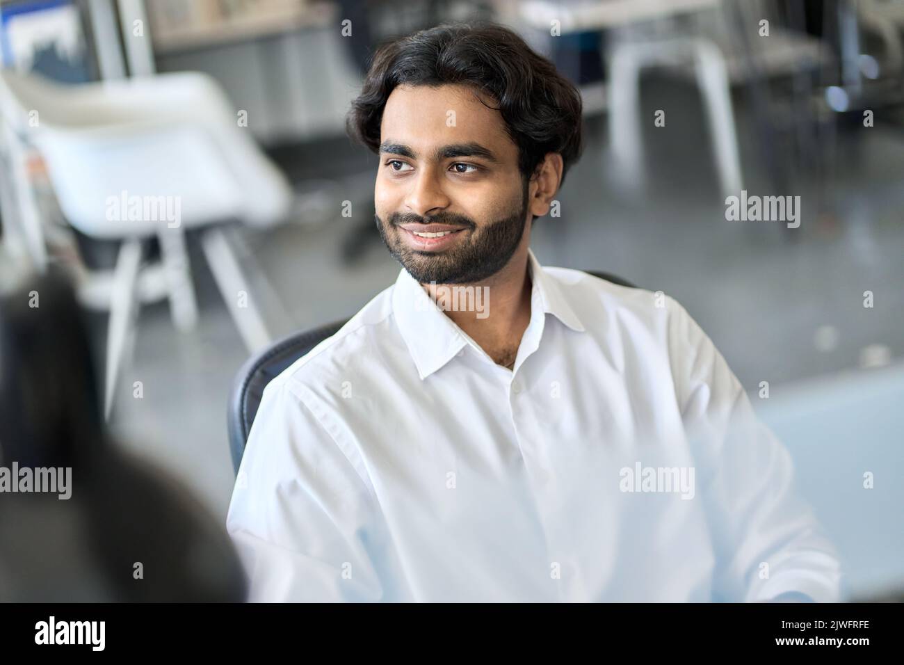 Indian business man thinking hi-res stock photography and images - Alamy