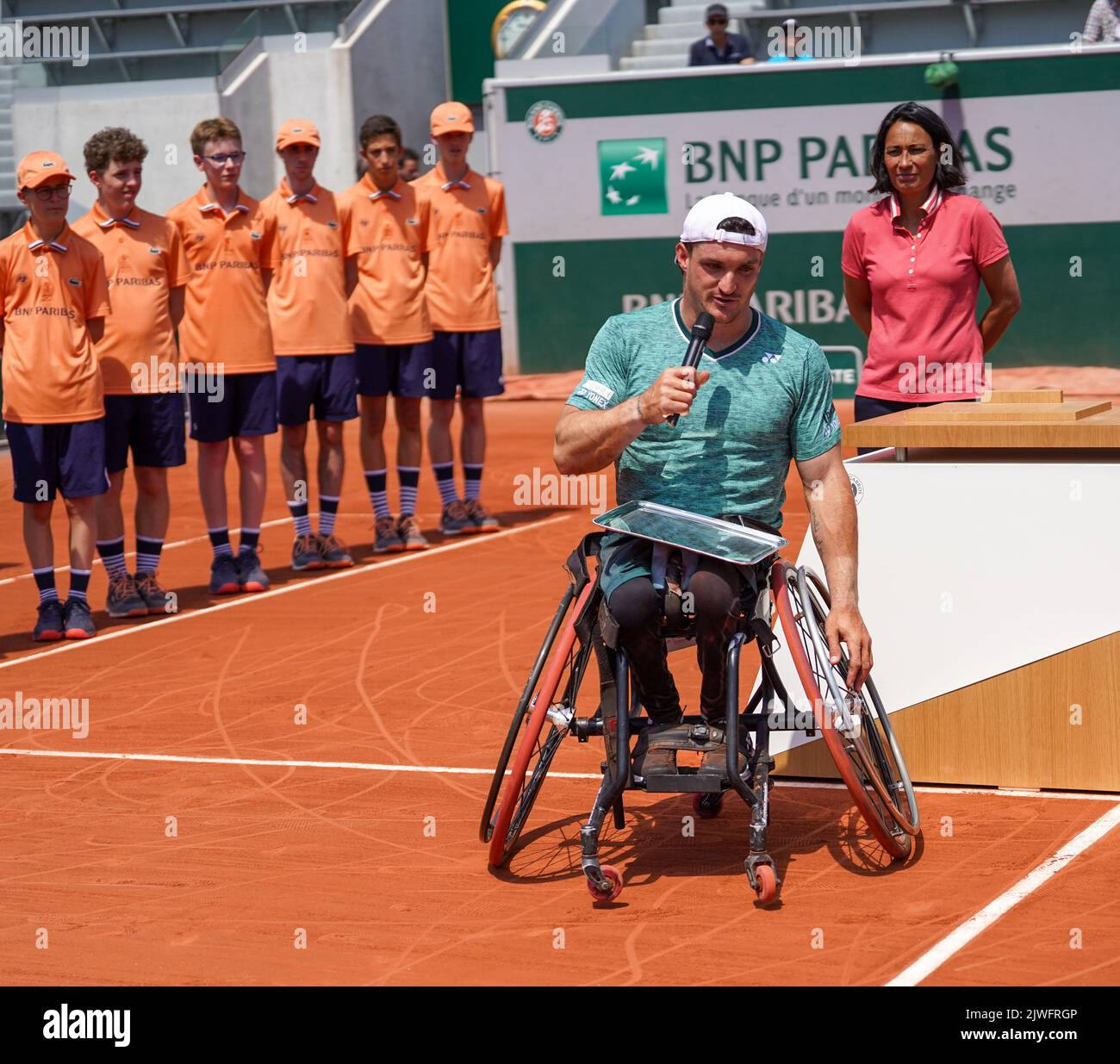 2022 Roland Garros finalist Gustavo Fernandez of Argentina during ... 2022 Roland Garros finalist Gustavo Fernandez of Argentina during ...