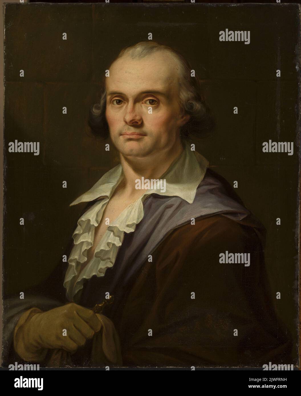 Portrait of a man with a glove. Hesz, Janos Mihaly (1768-1833), painter ...